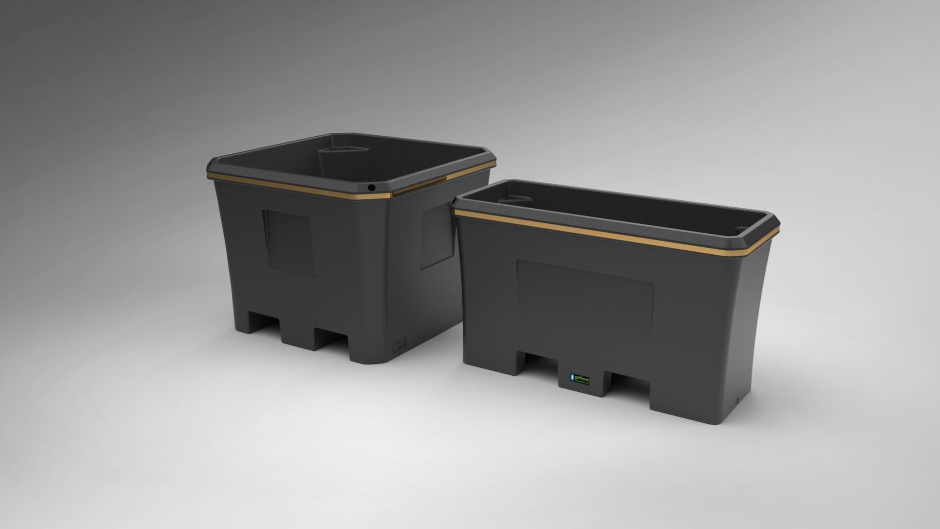 Scenic Rectangle Floor Planter | geViews